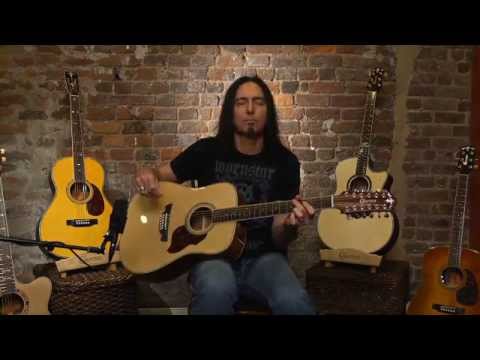 Crafter Dreadnaught 12 String Acoustic Electric Guitar Demonstrated by ...