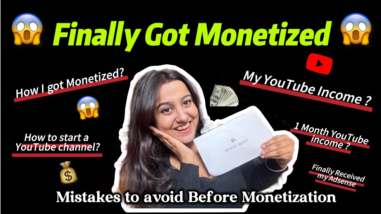 How I Got My Channel Monetized in 1 Month ?😱My YouTube Income with ...