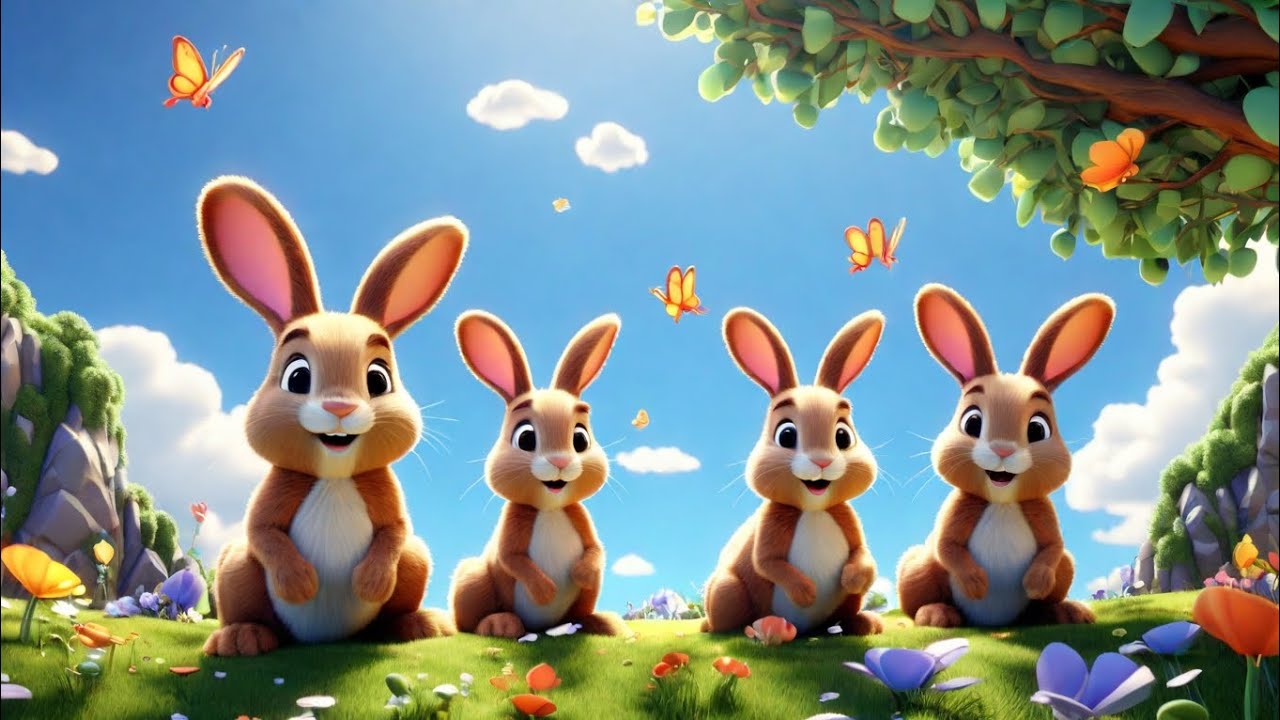 The Happy Bunnies | Nursery Rhymes & Kids Songs | Baby Songs - YouTube