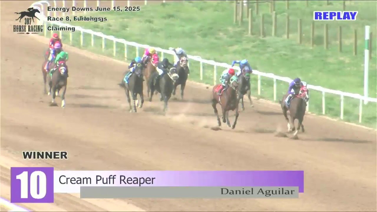 307 Horse Racing, Energy Downs, June 15 2025, Race 8 (5 Furlongs) - YouTube