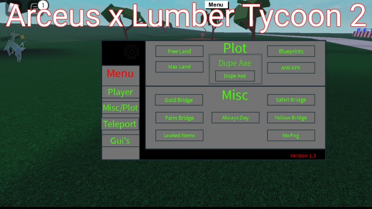Arceus X Lumber Tycoon 2 Script 🪓 - YouTube