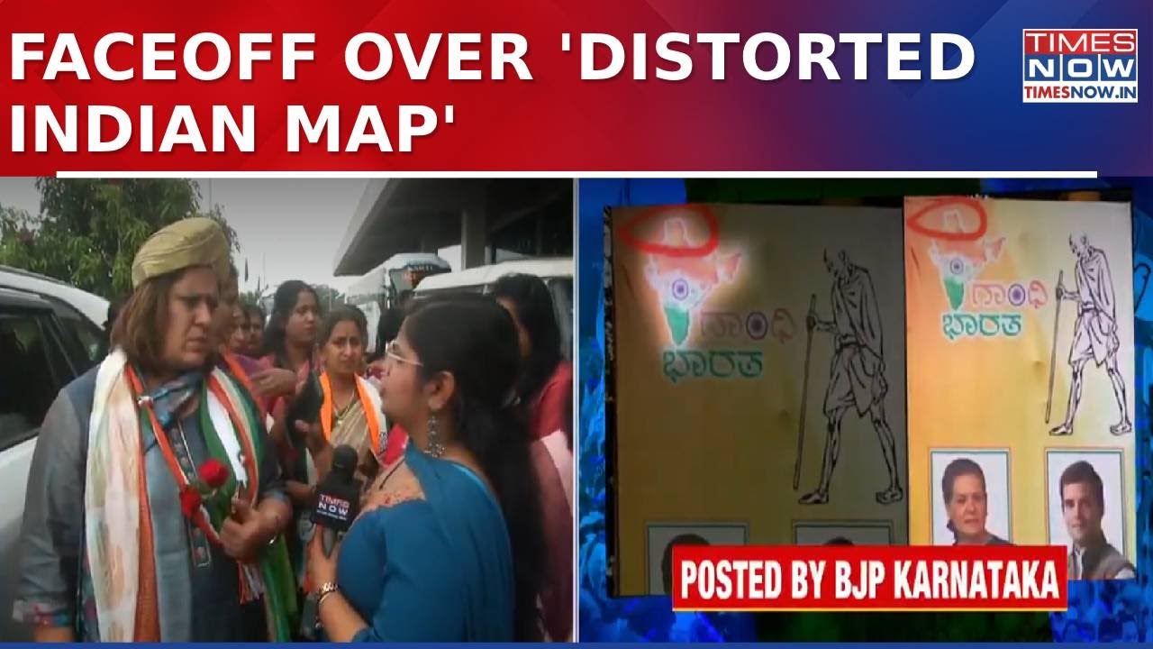 Faceoff Over 'Distorted Indian Map': Congress Counters BJP's ...
