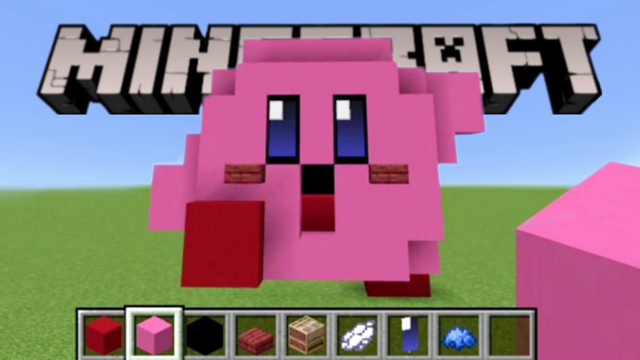 How to build Kirby in Minecraft (live build) - YouTube
