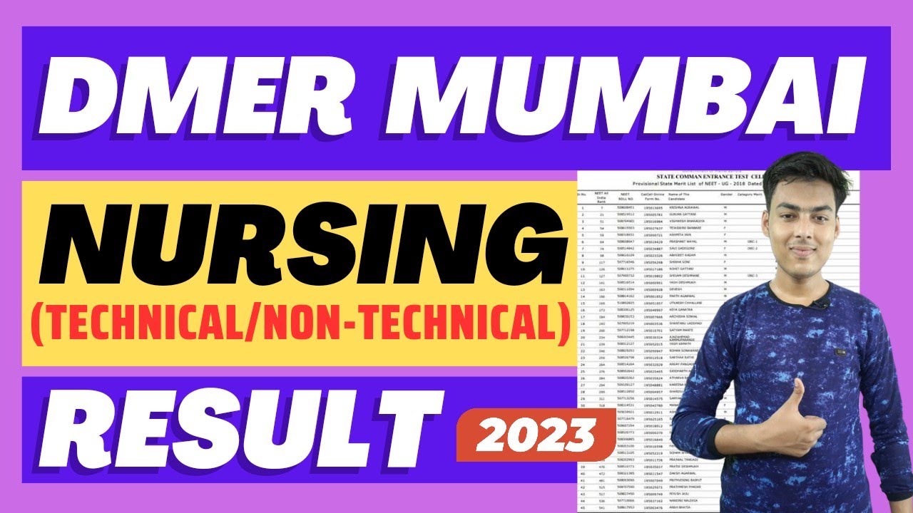 dmer mumbai result 2023 | dmer mumbai nursing result | dmer bharti ...