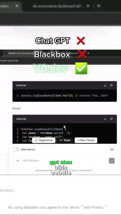 bikin web makin gampang pake AI vercel. #programmer #coding #webdeveloper #frontenddeveloper #ai ...