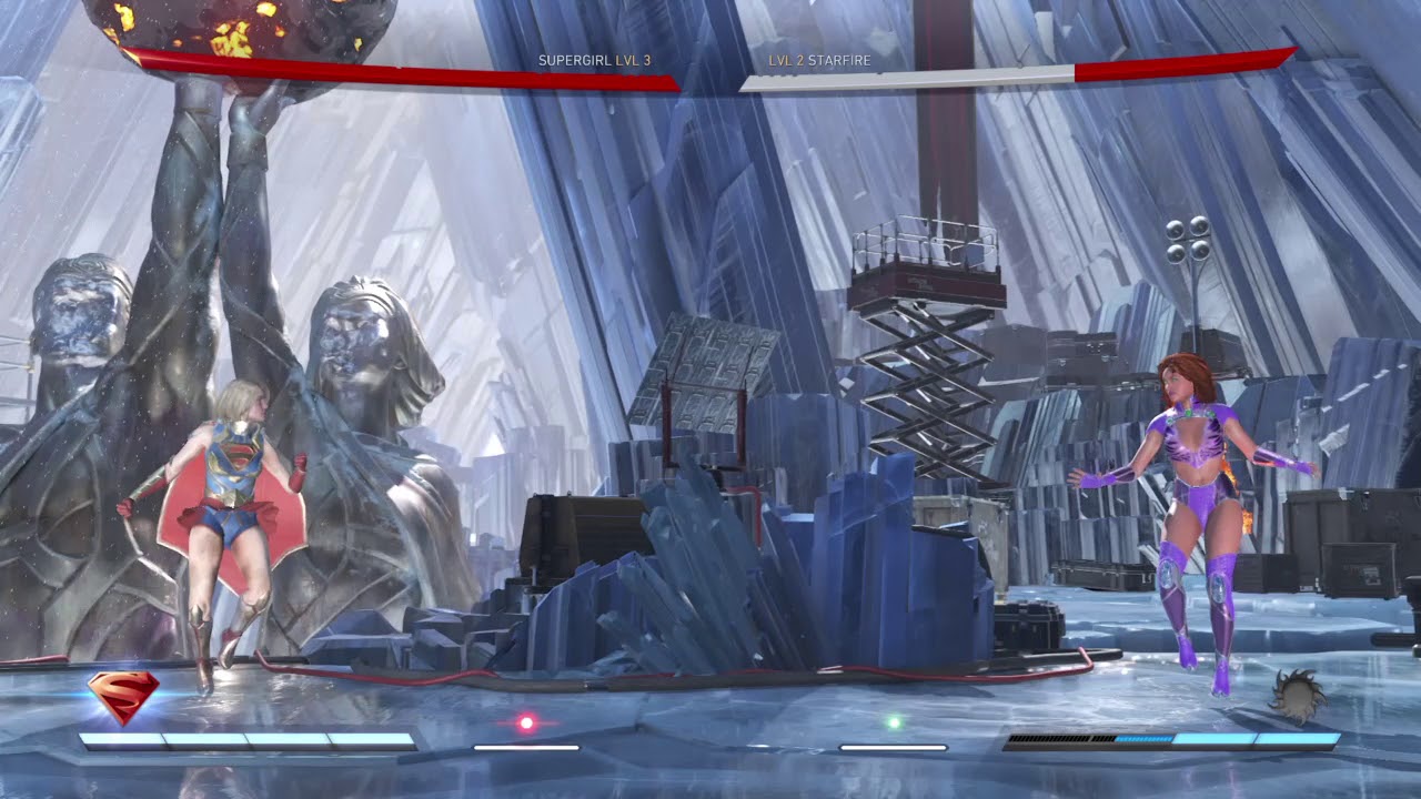 Injustice 2 Starfire Vs Supergirl - YouTube