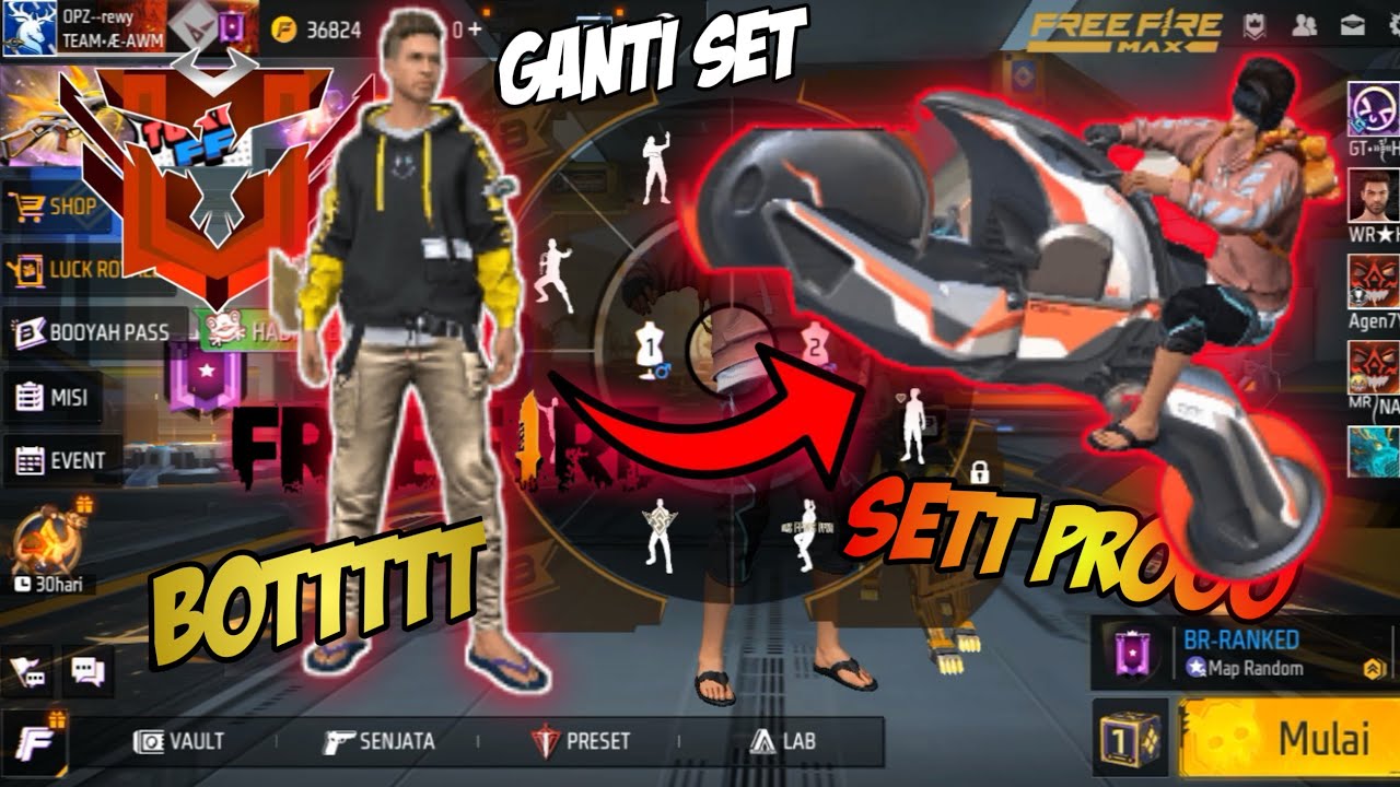 GANTII SET FREE FIRE !!! MENCARI SET YANG BAGUS BUAT SEASON 38 INI ...