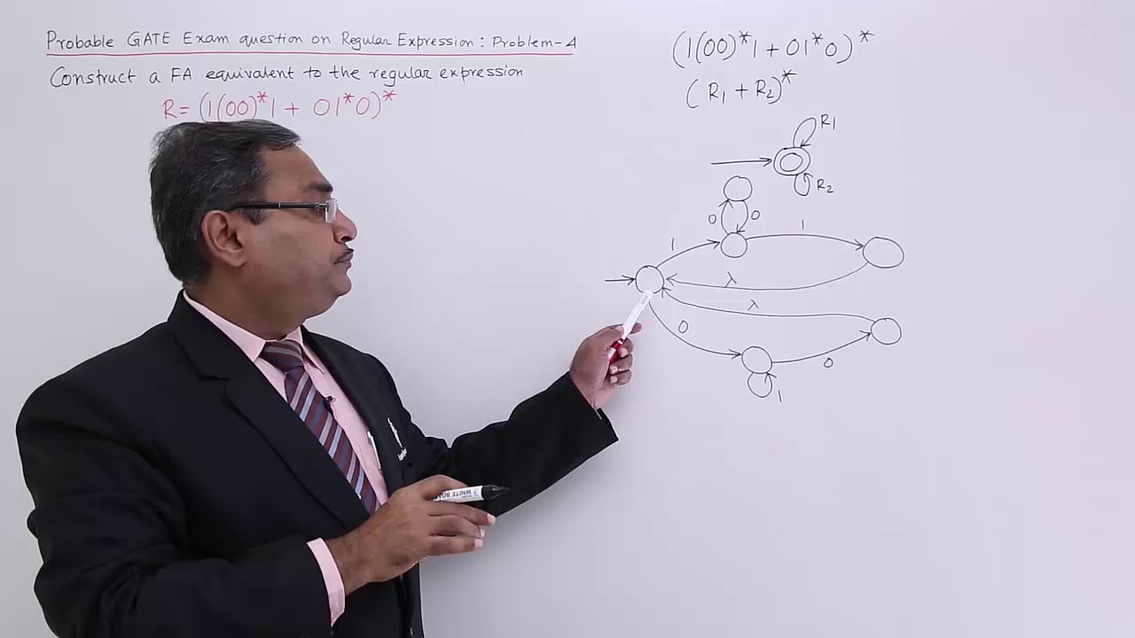 Regular Expression - GATE Exercise 4 - YouTube