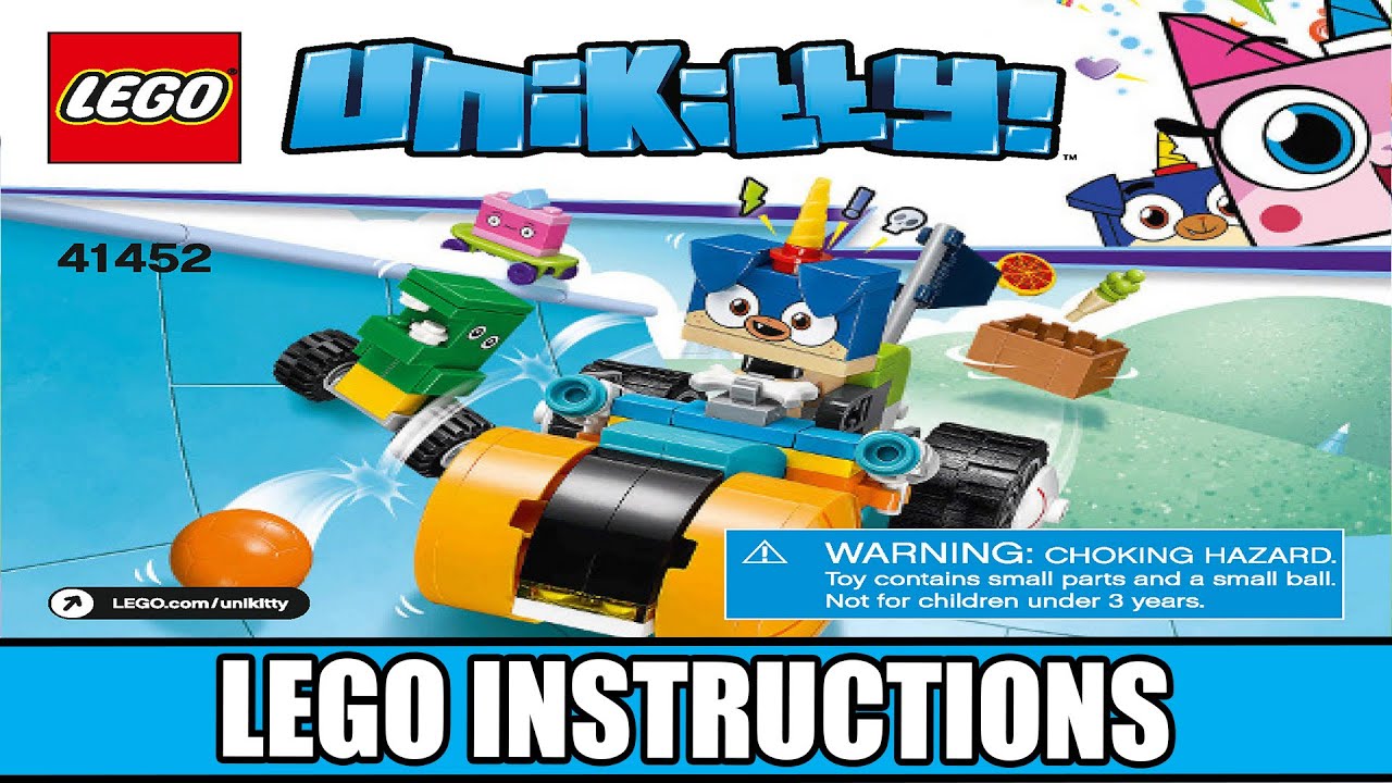 LEGO Instructions - Unikitty - 41452 - Prince Puppycorn Trike - YouTube