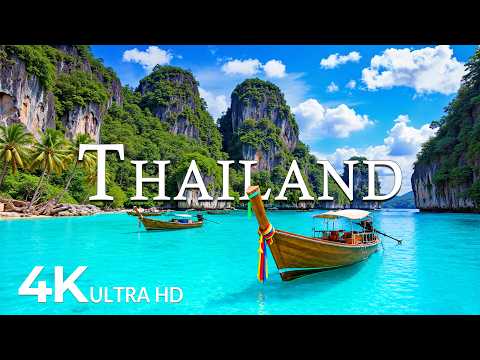 FLYING OVER THAILAND (4K UHD) – Soothing Music Along With Beautiful Nature Video - 4K Video ULTRA HD