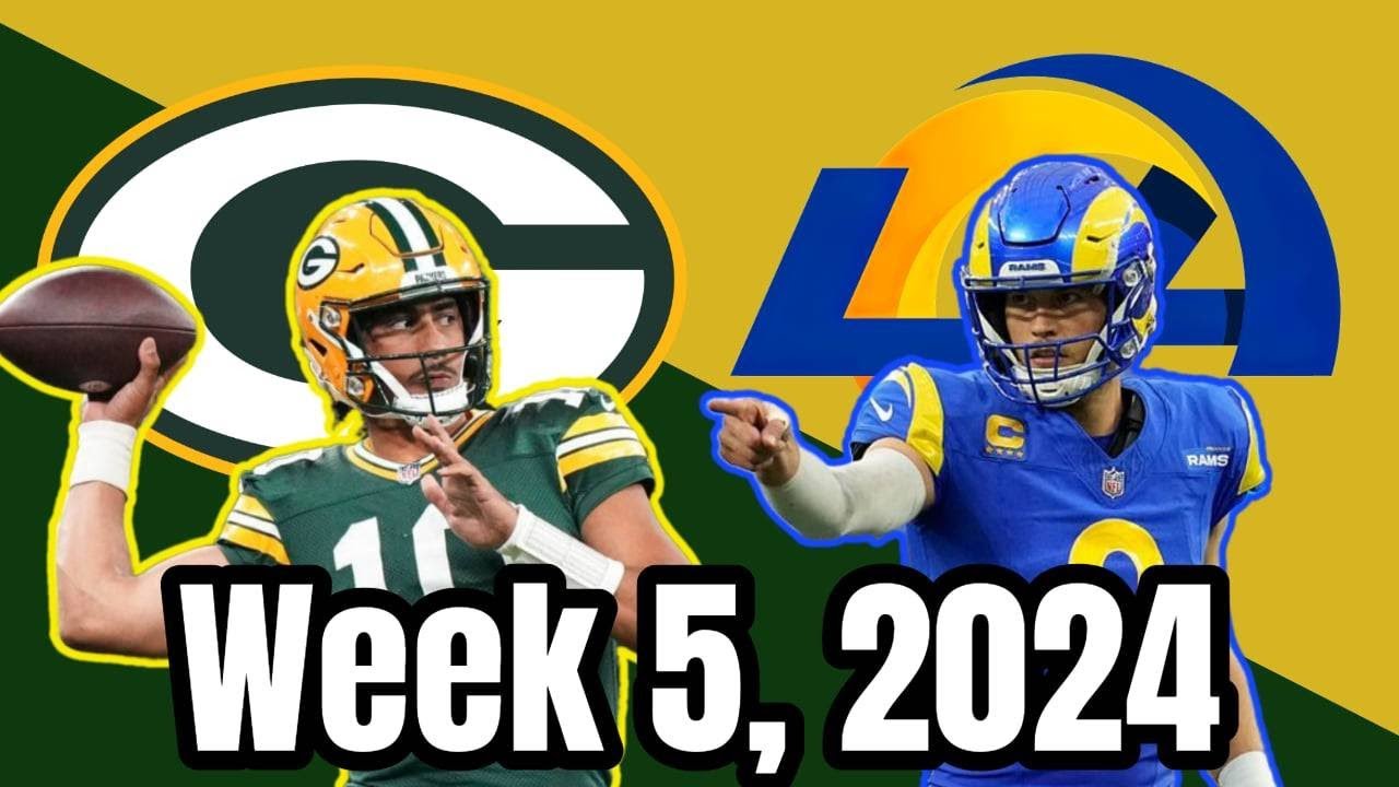 NFL WEEK 5 2024 Football Green Bay Packers VS Los Angeles Rams LIVE ...