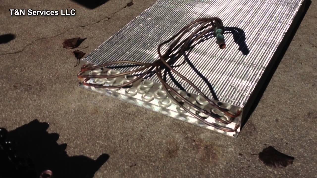 Horizontal Geothermal Evap Coil Install - YouTube