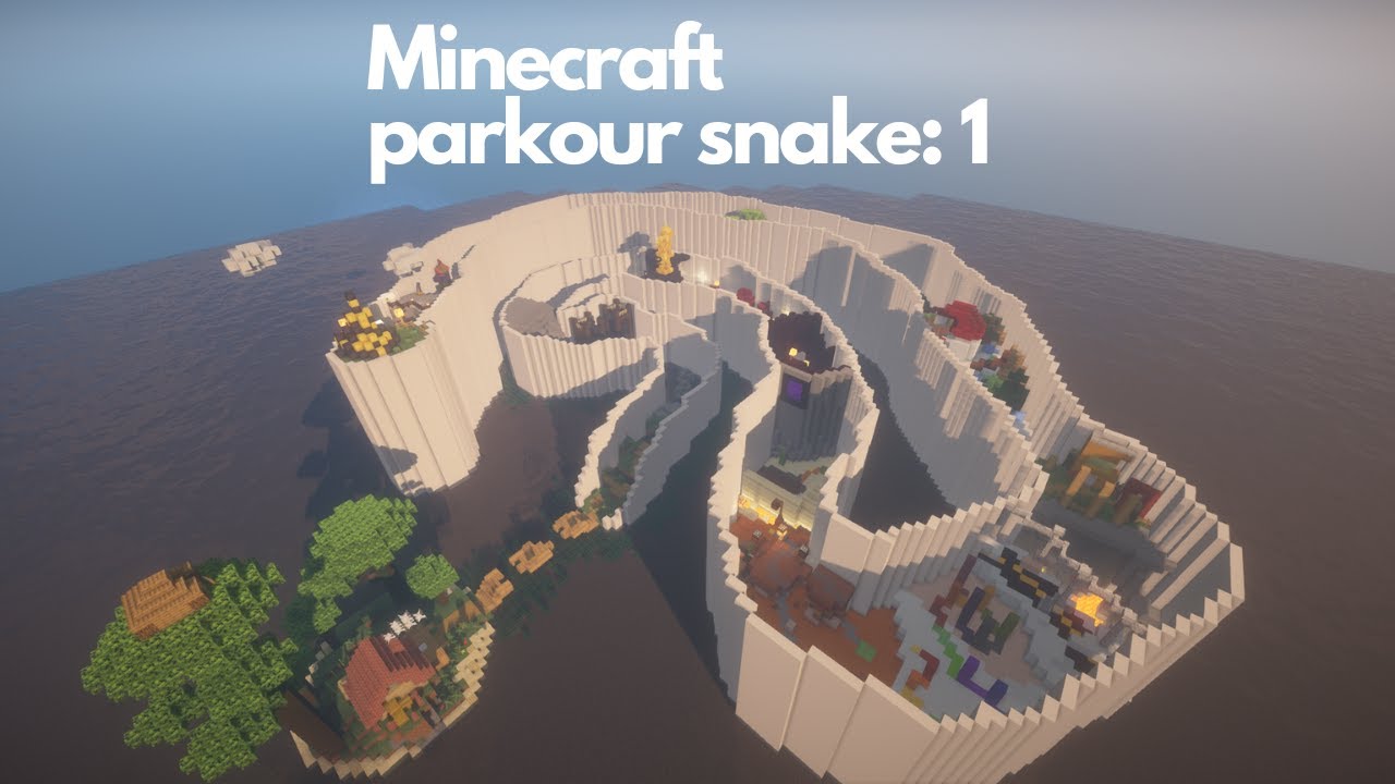 Minecraft parkour snake - YouTube