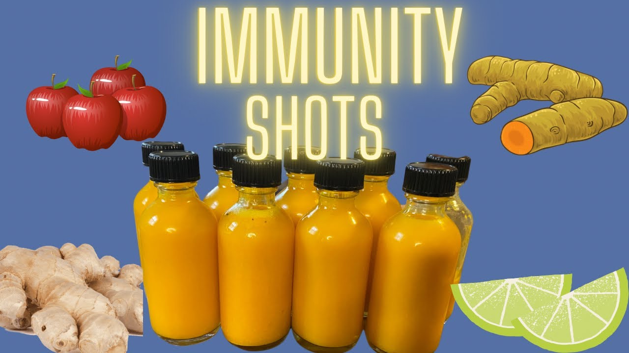 DIY Immunity Shots|Ginger Tumeric Shots |2022| Evolved Essence - YouTube