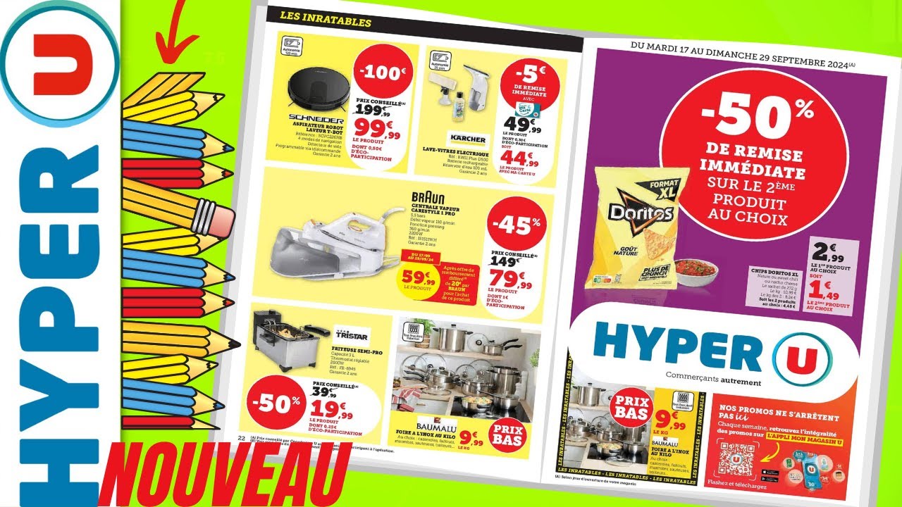 catalogue HYPER U du 17 au 29 septembre 2024 📢 Arrivage - FRANCE - YouTube