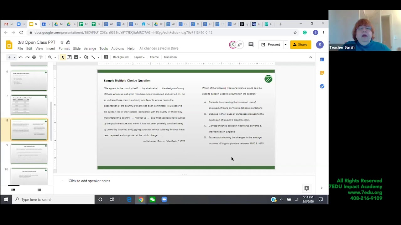 Study Strategies to get a 5 on AP US History 2020 | 7EDU Open Class ...