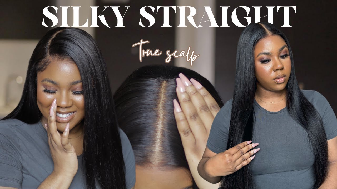IT IS GIVING BUSS DOWN| SILKY STRAIGHT 24 INCHES 7*5 CLOSURE WIG ft ...