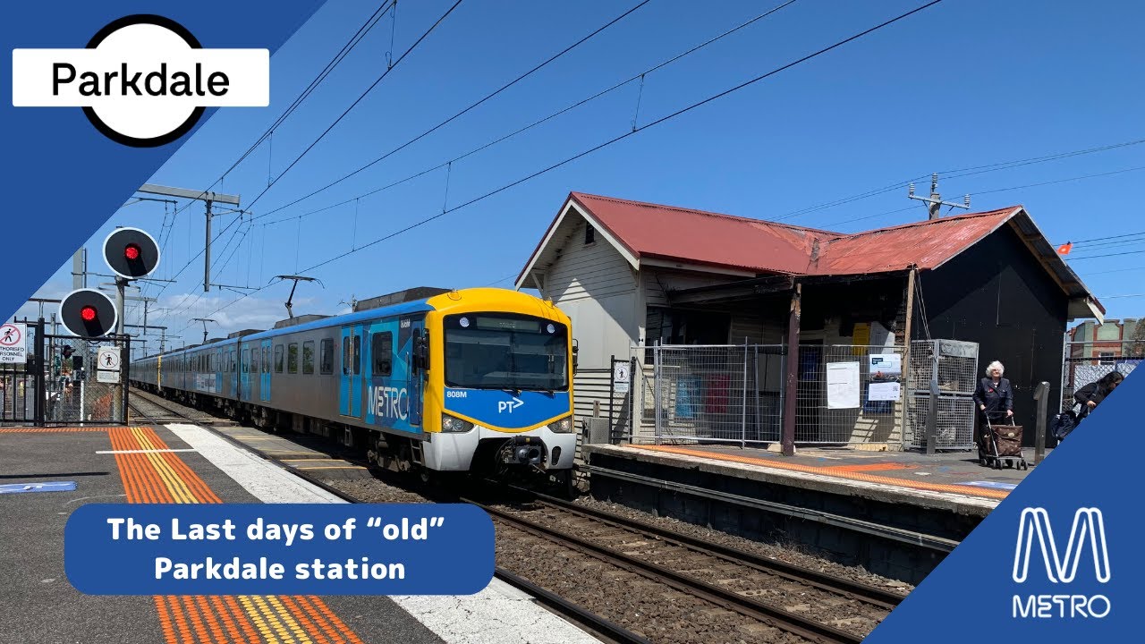 The last days of trains at the "Old" Parkdale station - YouTube