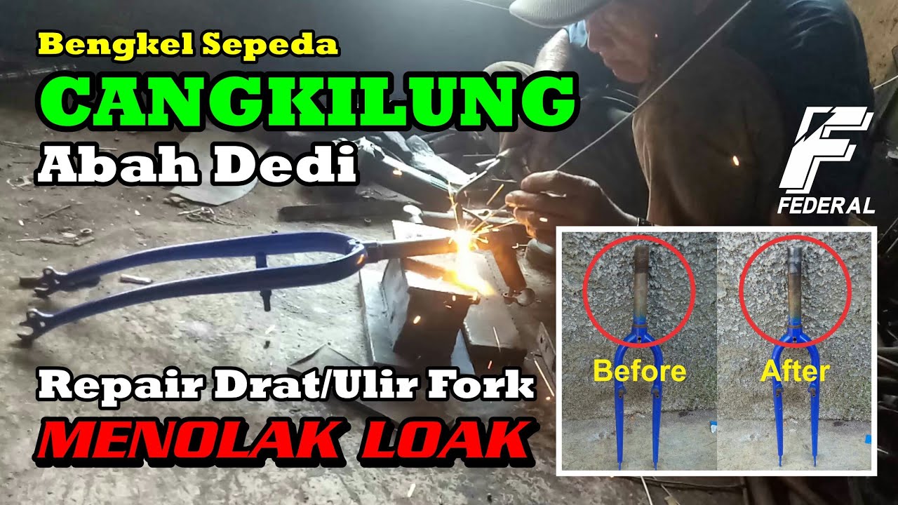 Tutorial Menyambung Fork Membuat Drat Pada Fork Sepeda Federal | Pedal ...