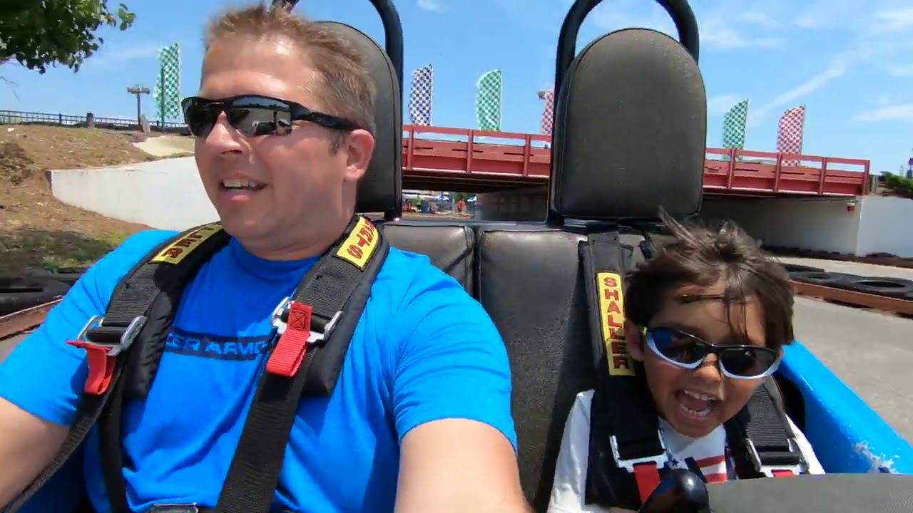 Aden & Dad go kart racing 07 01 2018 - YouTube