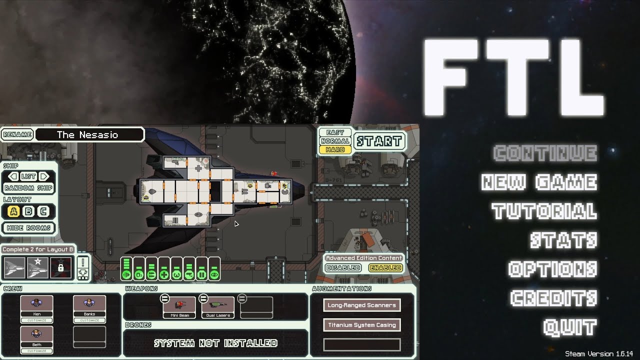 FTL: The Nesasio - [Random ship, hard] - YouTube