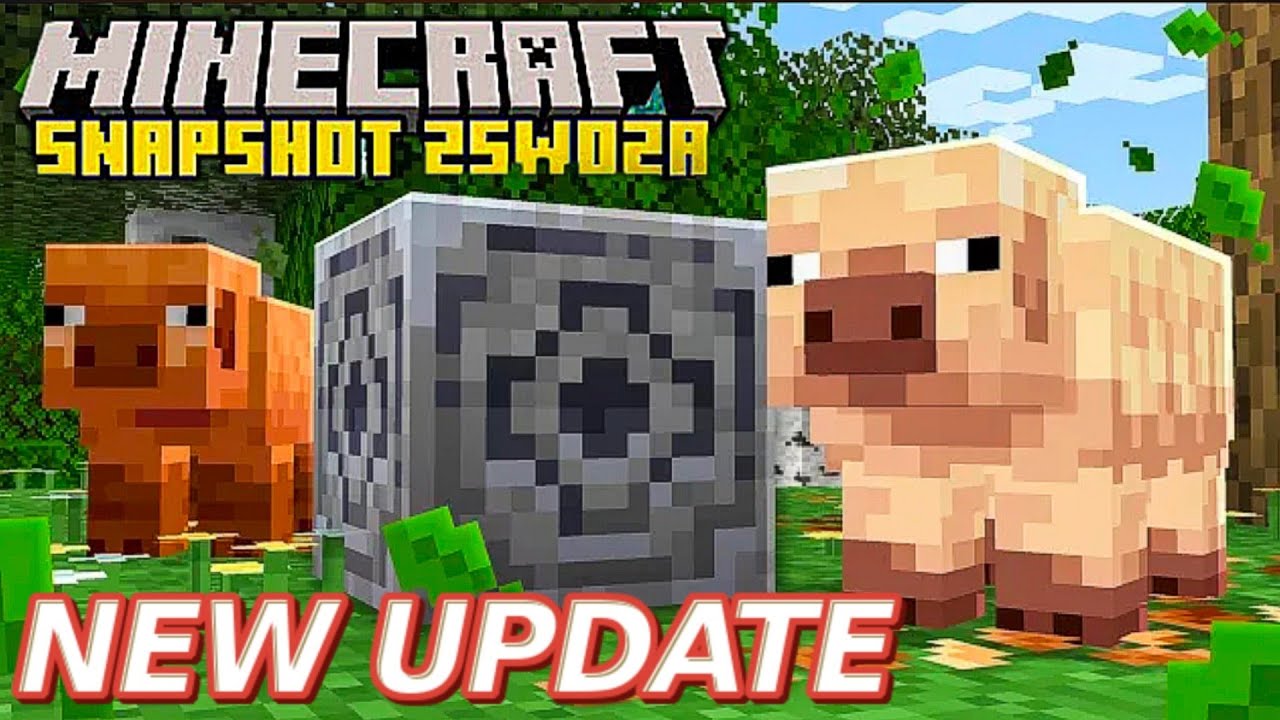 NEW PIG VARIANT IN MINECRAFT // SNAPSHOT 25W02A - YouTube