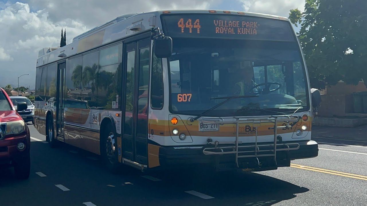 Thebus Honolulu Bus' 211 Nova Bus LFS Route 444 Hoaeae West Loch ...
