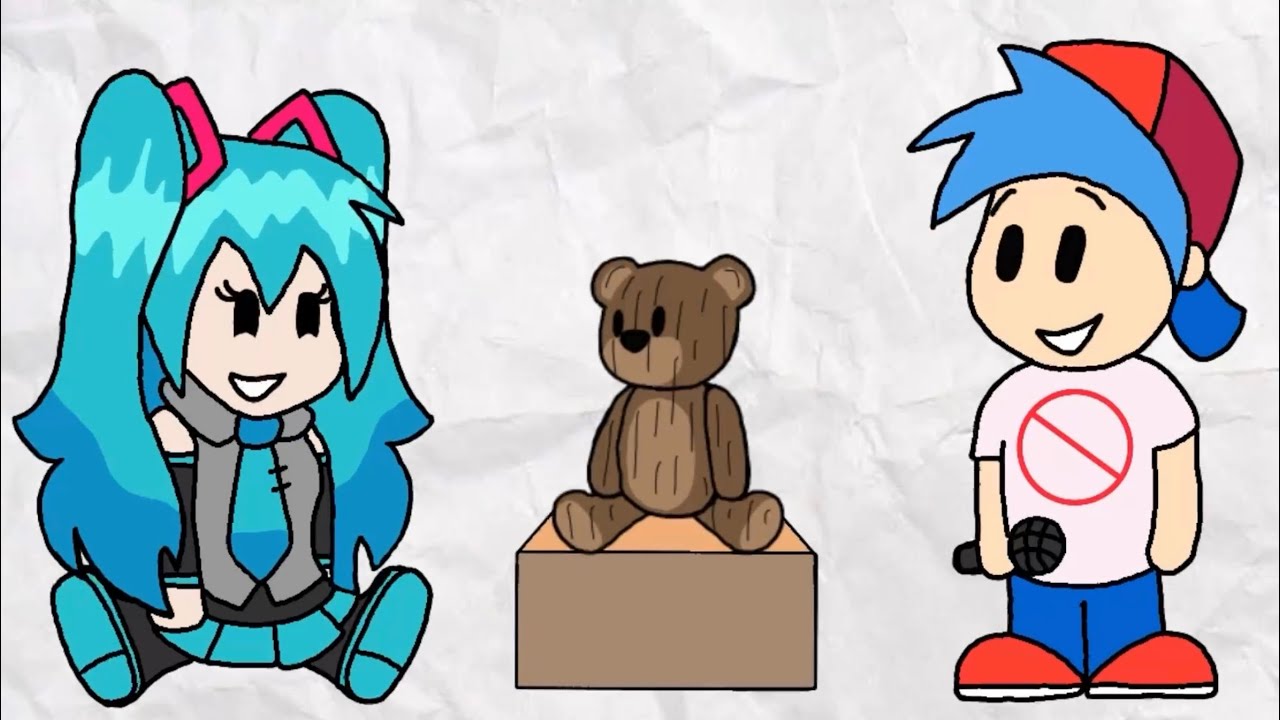 Anime Chibi fnf vs log | Friday night funkin’ animation | Miku with ...