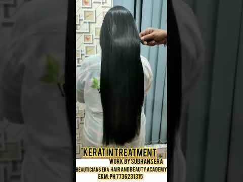 keratin treatment in long hair look👍🏻