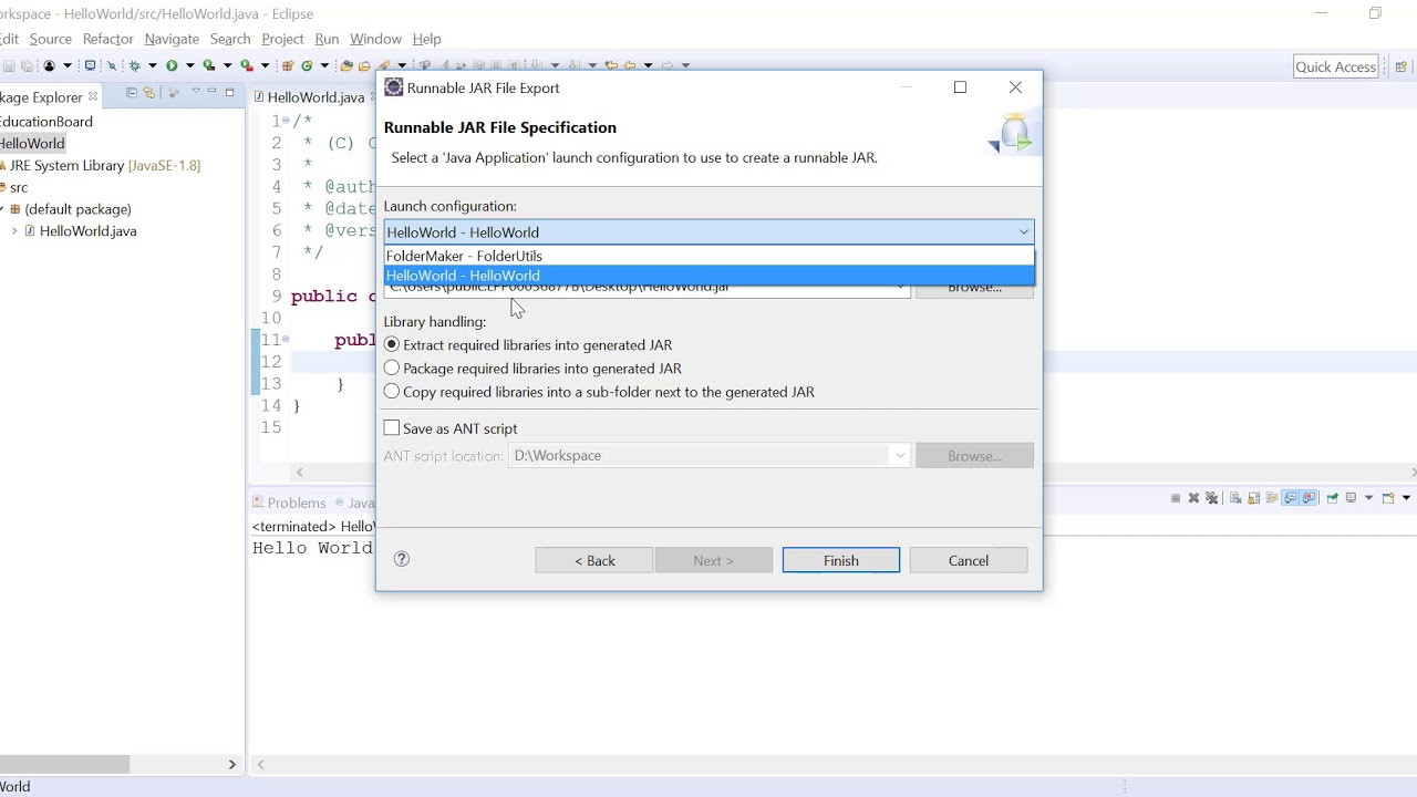 21 Create Jar Files Using Eclipse Youtube