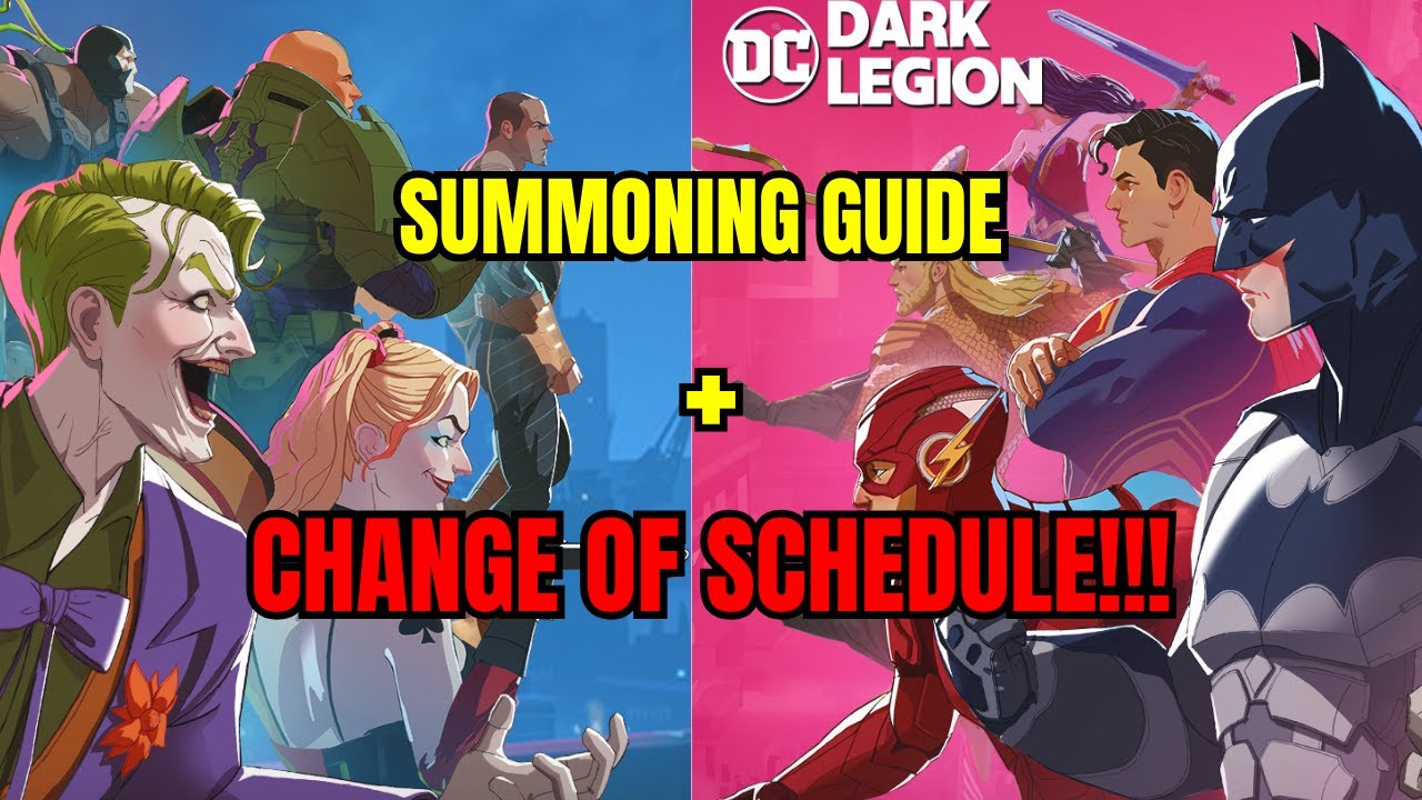 UPDATED CHARACTER SCHEDULE!!!!! PLUS RECOMMENDED SUMMONING GUIDE - YouTube