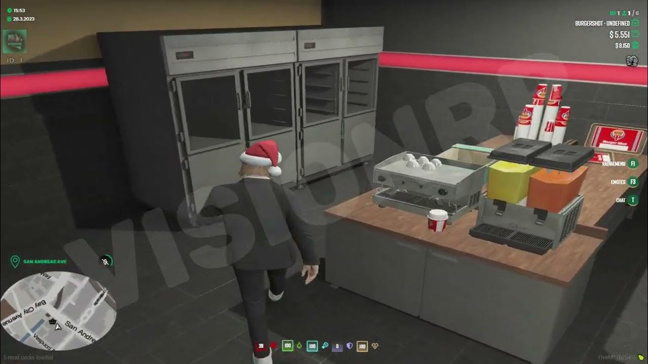 Burgershot Job And Map Visionrp Youtube