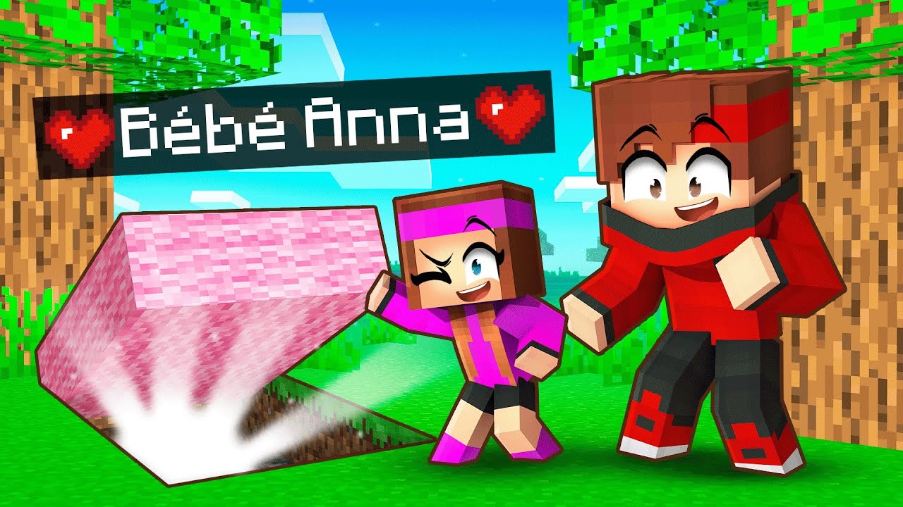 Je trouve la BASE SECRETE de Bébé Anna sur Minecraft ! - YouTube