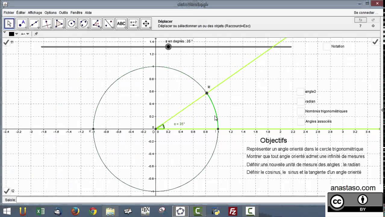 Angles orientés et cercle trigonométrique : vidéo 1 - YouTube