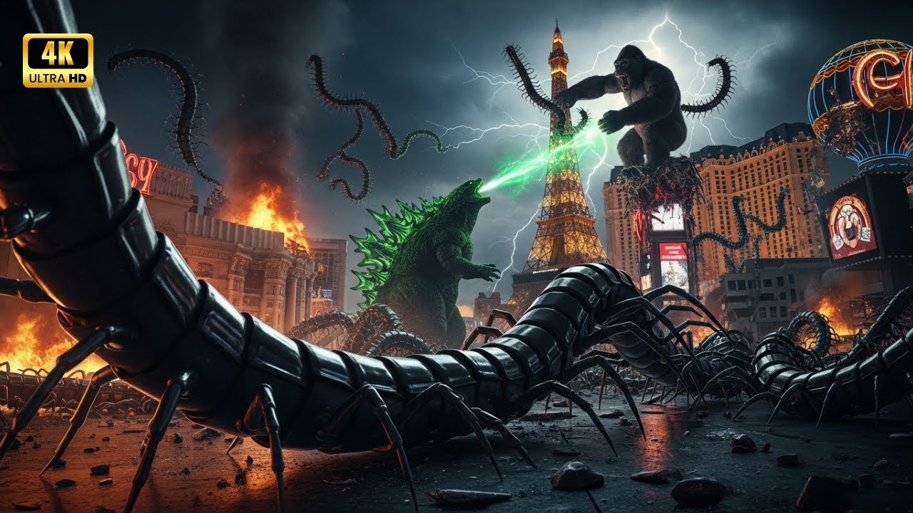 GODZILLA & KONG vs. The Centipede SWARM: Las Vegas Annihilation (Epic ...