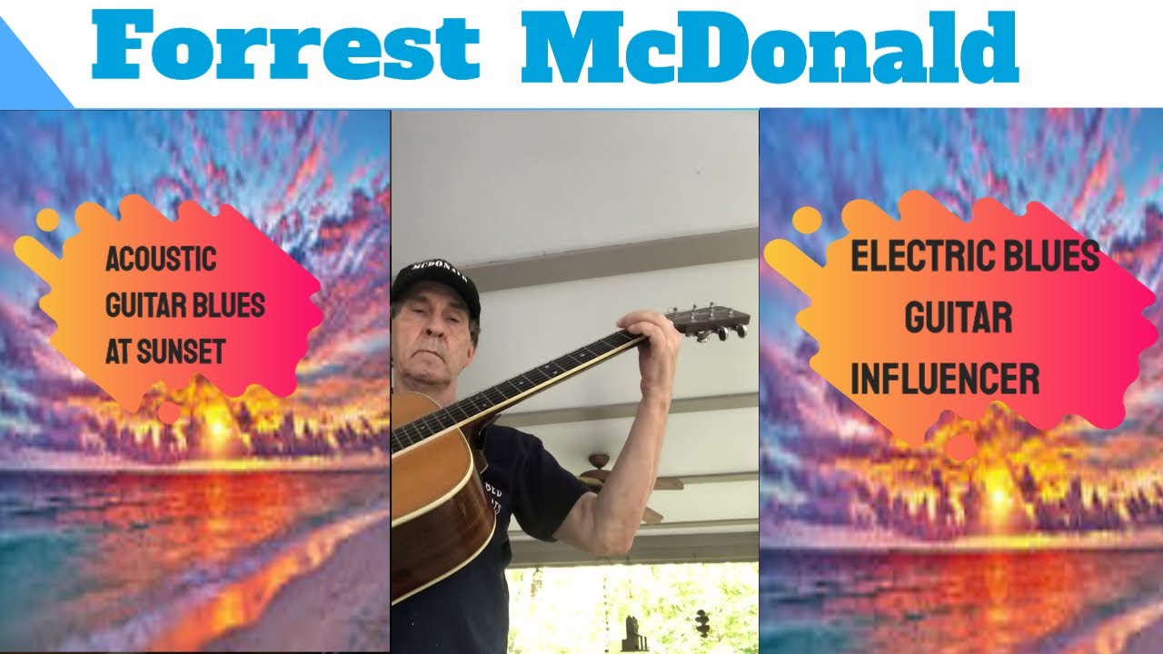Acoustic Guitar blues at sunset Forrest McDonald 9 14 2023 - YouTube
