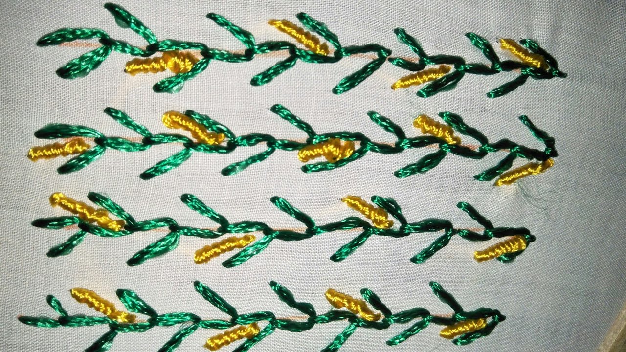 very easy hand embroidery - YouTube
