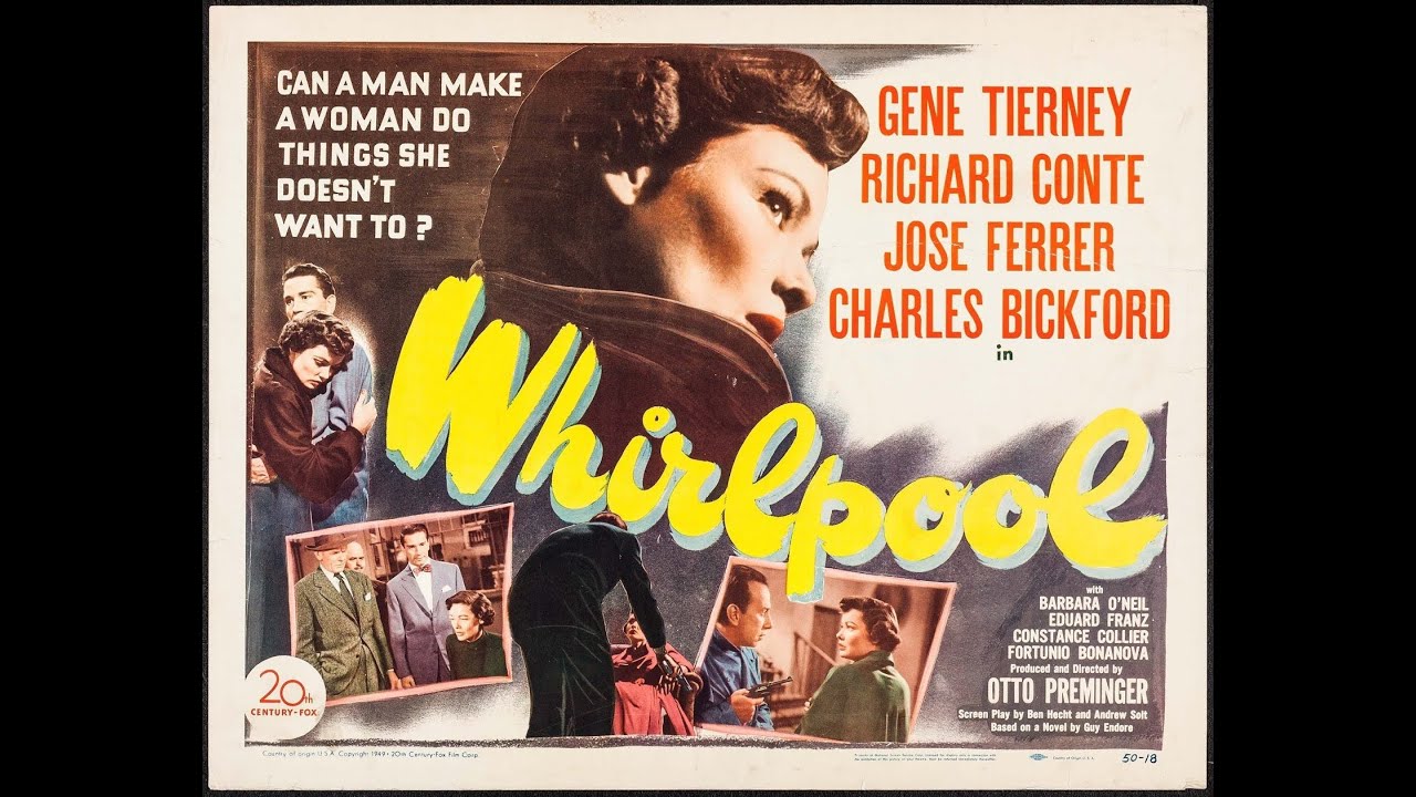 Whirlpool with Gene Tierney 1950 1080p HD Film - YouTube