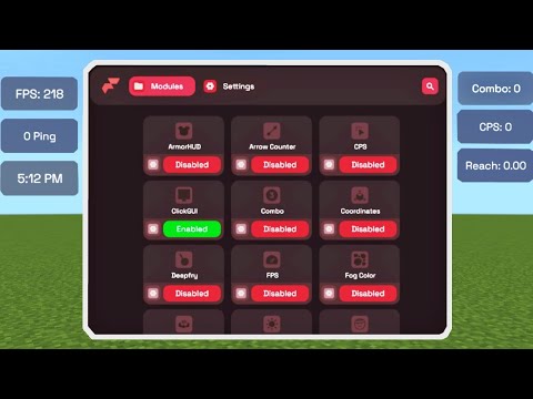 BEST Mod Menu Client For Minecraft Bedrock 1.20! - Flarial Client - YouTube