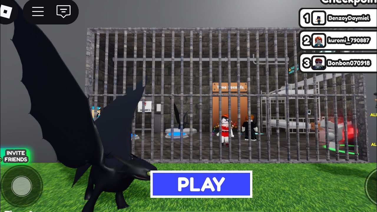 Toothless Prison Run! Obby #barrysprisonrun - YouTube