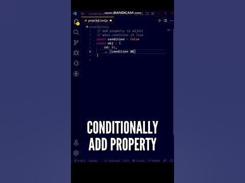 😲😲 Conditionally Add Properties to an Object using JavaScript ES6 #javascript #shorts # ...