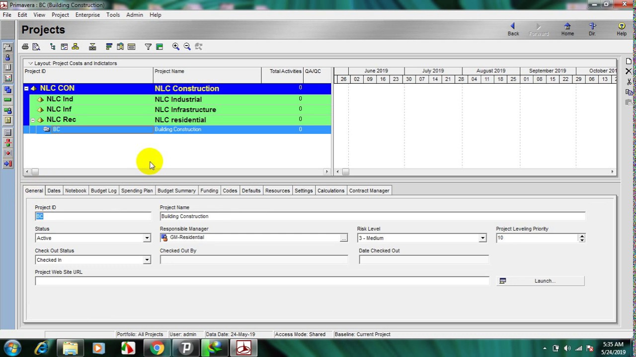 learn primavera step by step on project basis 2nd tutorials - YouTube