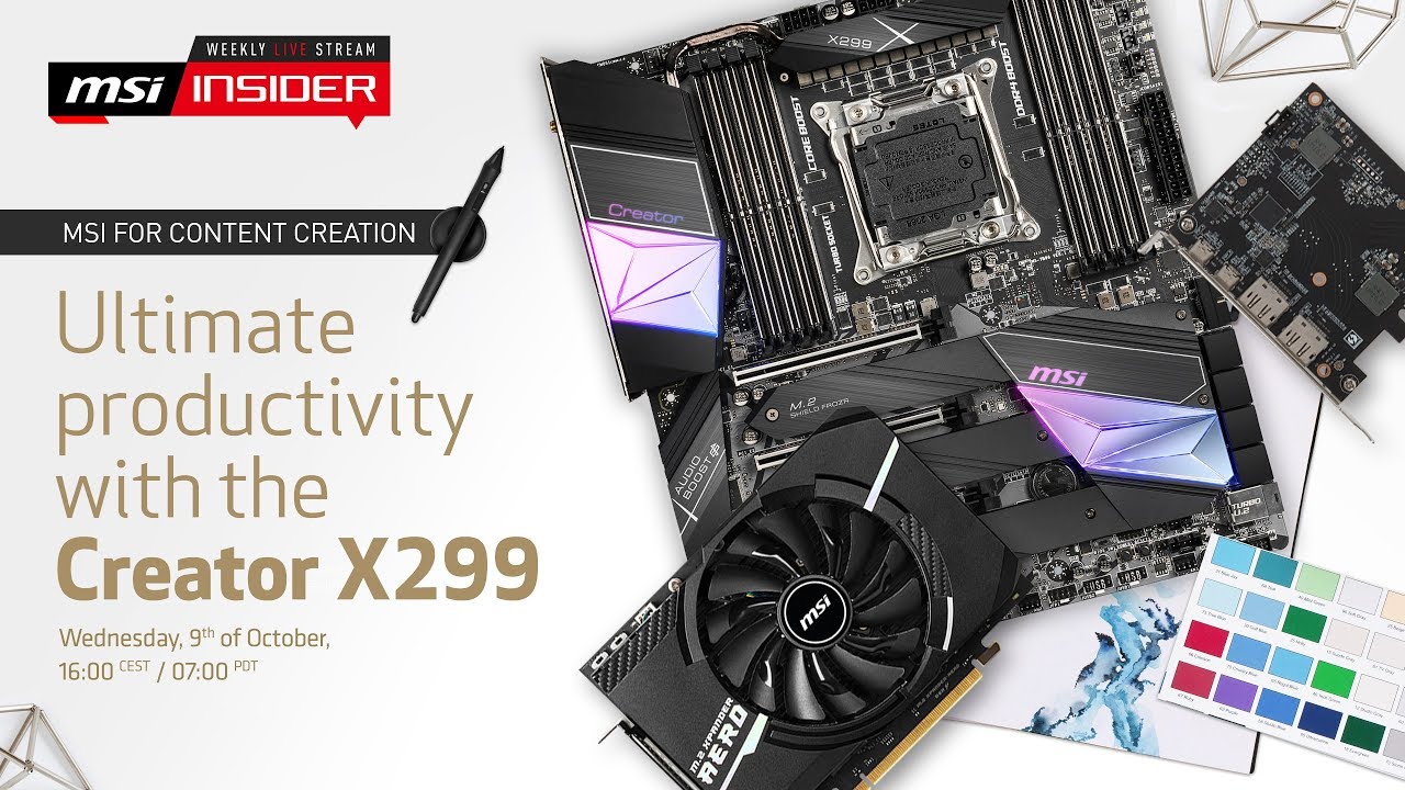Ultimate productivity with the Creator X299 | MSI - YouTube