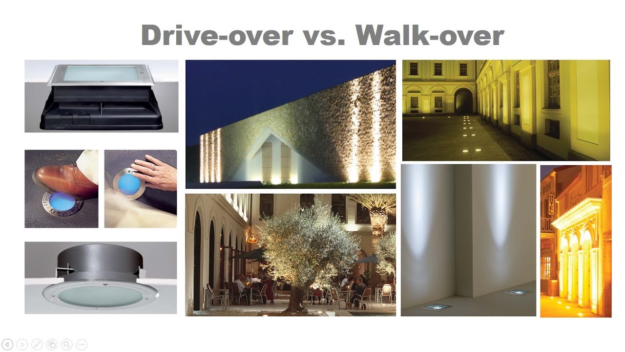 What is Walk over vs drive over in uplight luminaires? - YouTube