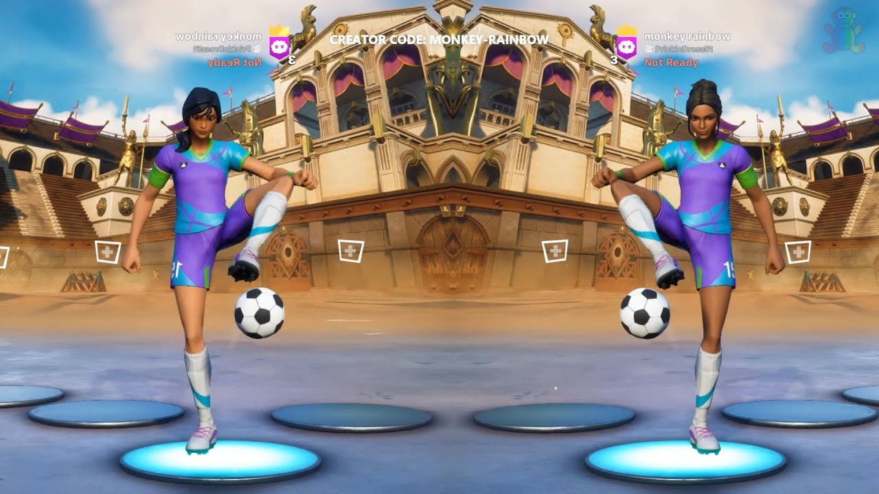 Goalbound Set Soccer Skins doing Kick Ups Emote in Fortnite Lobby for ...
