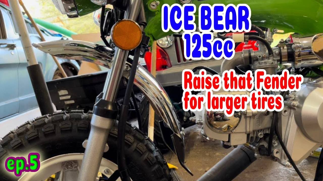 Ice Bear Amigo Honda Clone | RAISE THE FENDER | Larger Tires 125cc ...