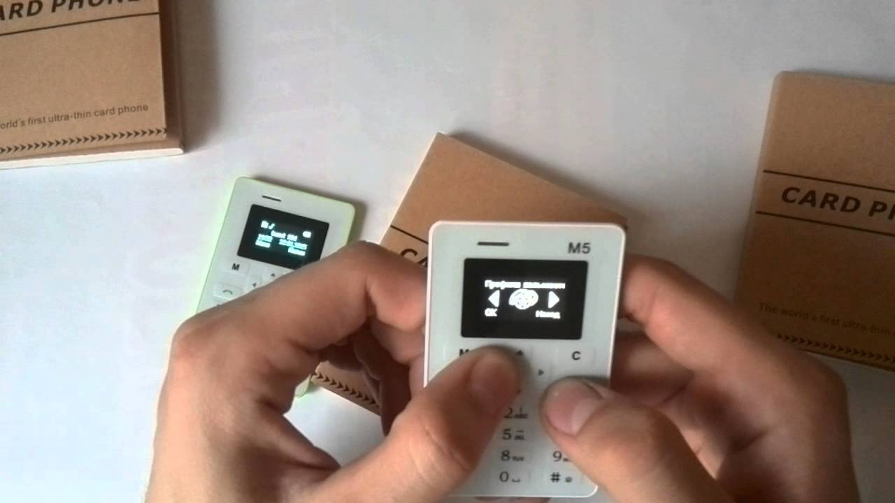 AIEK M5 CARD PHONE FM Radio - YouTube