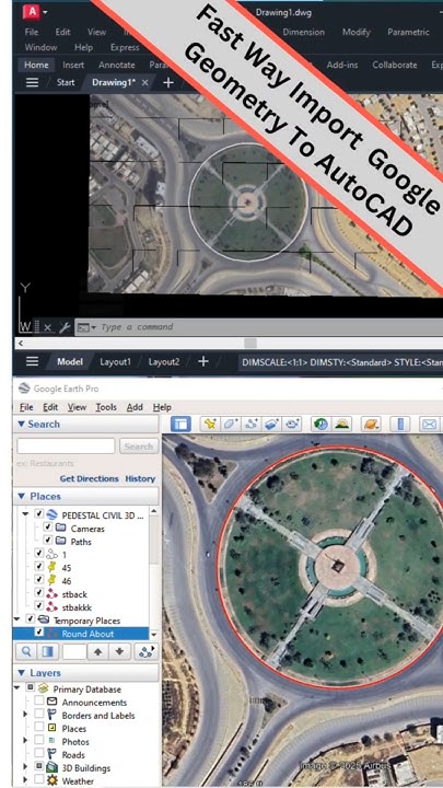 Import Google Earth Geometry to AutoCAD in Seconds! #AutoCADTips # ...