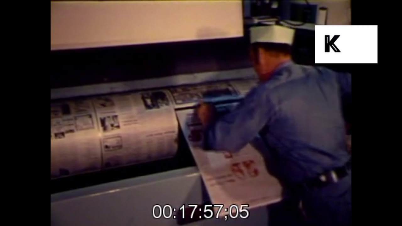 1970s USA Offset Press, Newspaper - YouTube