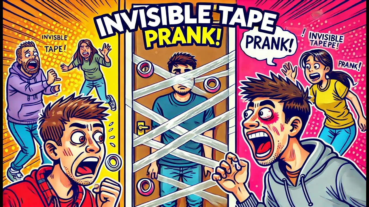 Walked Right Into It! 😂 Invisible Tape Prank Compilation - YouTube